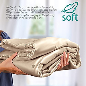 Vonty Satin Throw Blanket Taupe Satin Blankets 50x60 Inches(with Small Flowers), Cooling & Silky Throw Blanket Wrinkle-Free Cable Knit Throw Blanket for Coush Sofa Bed Outdoor