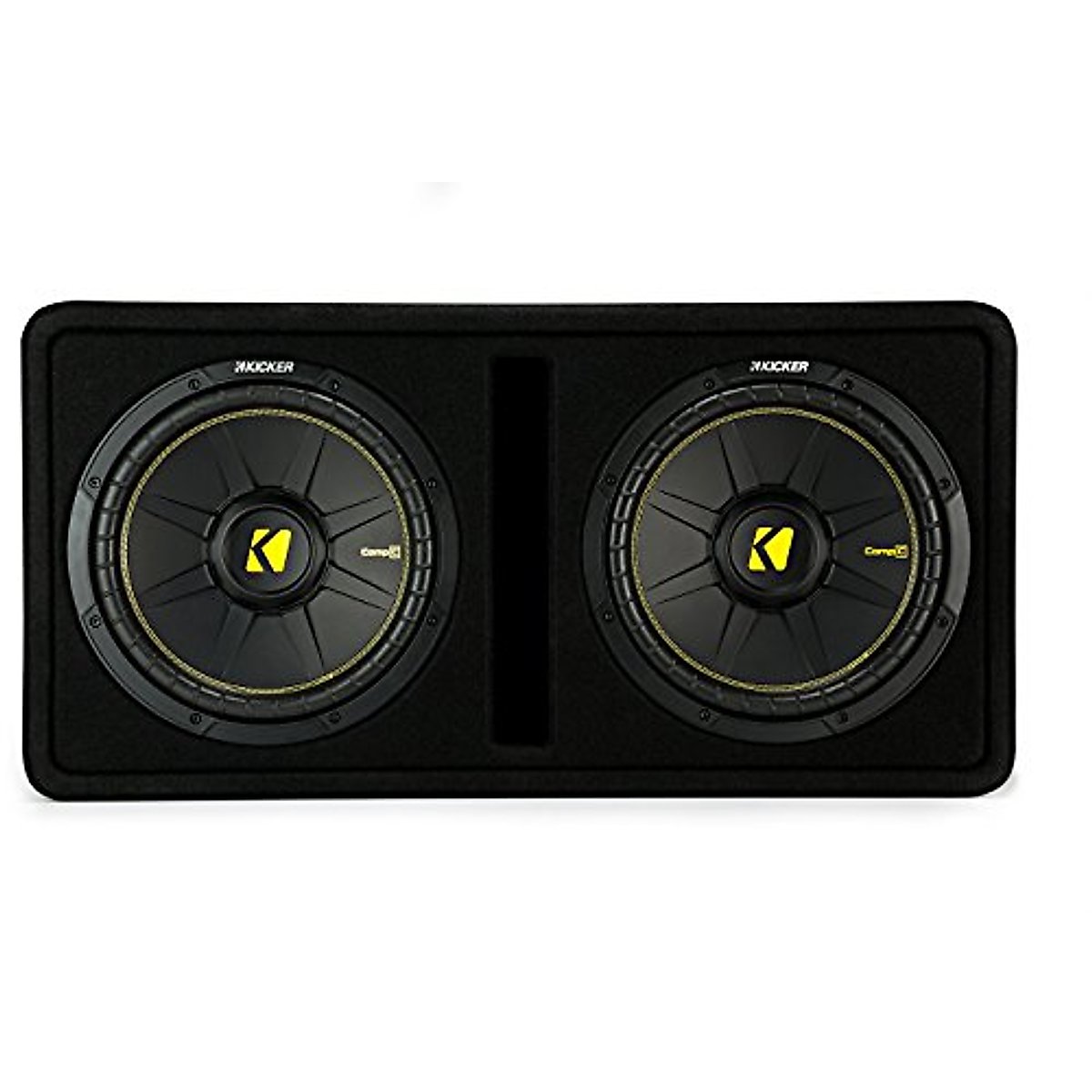 Kicker 44DCWC122 Dual CompC 12" Subwoofers in Vented Enclosure 2-Ohm