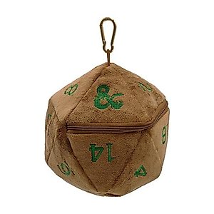 Ultra Pro D20 Plush Dice Bag - The Perfect Zippered dice and trinkets Holder for Dungeon Masters and Adventures