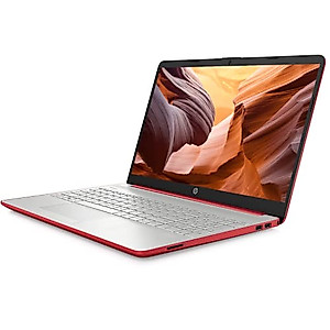 HP 2023 15'' HD IPS Laptop, Windows 11, Intel Pentium 4-Core Processor Up to 2.70GHz, 8GB RAM, 128GB SSD, HDMI, Super-Fast 6th Gen WiFi, Dale Red (Renewed)