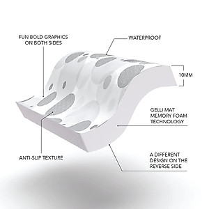 Alphabet Fun - Gelli Mat - Luxury Foam Baby Play Mat - Extra Large - Double Sided Print - Water-Resistant, Non-Toxic, Hypoallergenic - Use in Play Pen, or as Playmat, Yoga Mat, Tummy Time