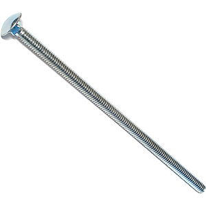 Hard-to-Find Fastener 014973453664 Carriage Bolts, 1/4-20 x 6, Piece-50, zinc