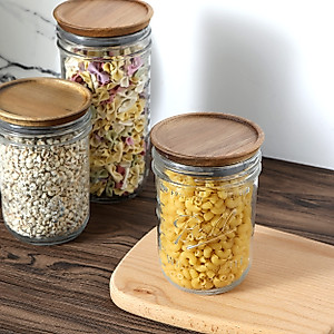 6 Pack Wooden Storage Lids Set,Wooden Lids for Ball,Kerr [Jar]s,Food Grade Material,100% Fit & Airtight for [Wide] [Mouth] [Mason] [Mason] [Jar]s