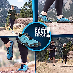 Xero Shoes Barefoot Water Shoes for Women | Aqua X Sport Women's Water Shoes | Wide Toe Box, Zero Drop Heel, Minimalist for Beach, Hiking, Running | Surf, Size 5.5