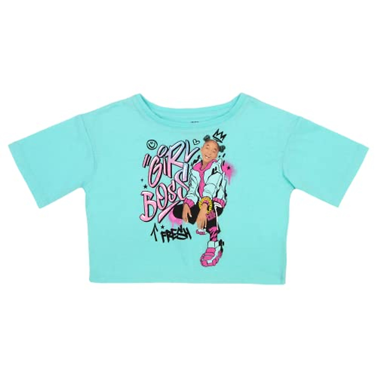 Nickelodeon That Girl Lay Lay Short Sleeve Tee and Tanktop 2-Pack for Girls, Lay Lay Girls T-Shirt and Tanktop 2-Pack Bundle (Aqua/White, 6/6X)