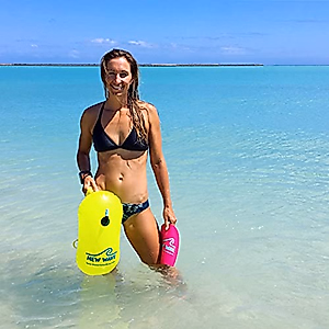 New Wave Swim Bubble Fluo Green and Phone Pouch Bundle