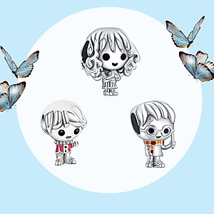 MGIUL Wave Girl Lightning Boy Charm Beads for Women Bracelets Necklaces 925 Sterling Silver Pendants Jewelry Gift for Girls Boy