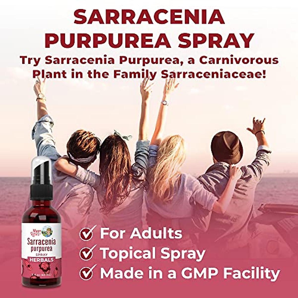 MaryRuth Organics Sarracenia Purpurea Liquid | Sarracenia Purpurea Topical Herbal Liquid | Purple Pitcher Plant | Vegan | Non-GMO | Gluten Free | 2 Fl Oz | 2 Pack