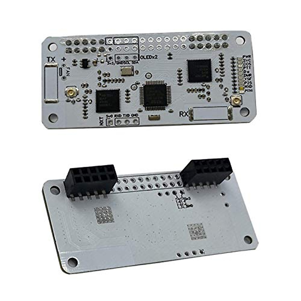 AURSINC MMDVM Duplex Hotspot Module Dual Hat Mini Size Support P25 DMR YSF NXDN DMR for Raspberry pi with USB Port (Without OLED)