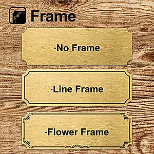 Personalized Name Plates, Solid Brass Engraved Plaque, Trophy Plates Engraved, Custom Name Plate with Adhesive Backing or Screws, 3" W x 1" H