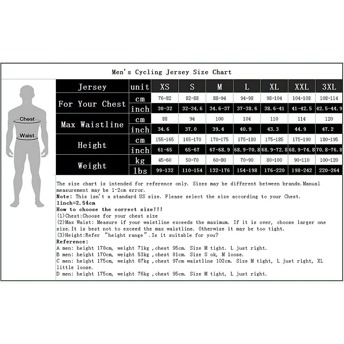 JPOJPO Men's Cycling Jersey Vest USA Bike Sleeveless Shirt Sets S-3XL Reflective 3-Pockets