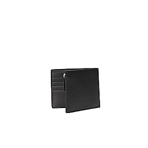 Michael Kors Men's Cooper Billfold with Pocket Wallet (Black Leather)