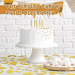 360 Pcs Twinkle Star Confetti Gold Glitter Moon Star Clouds Confetti Star Confetti Baby Shower Decorations for Baby Boy Girl Star and Moon Theme Party Decorations