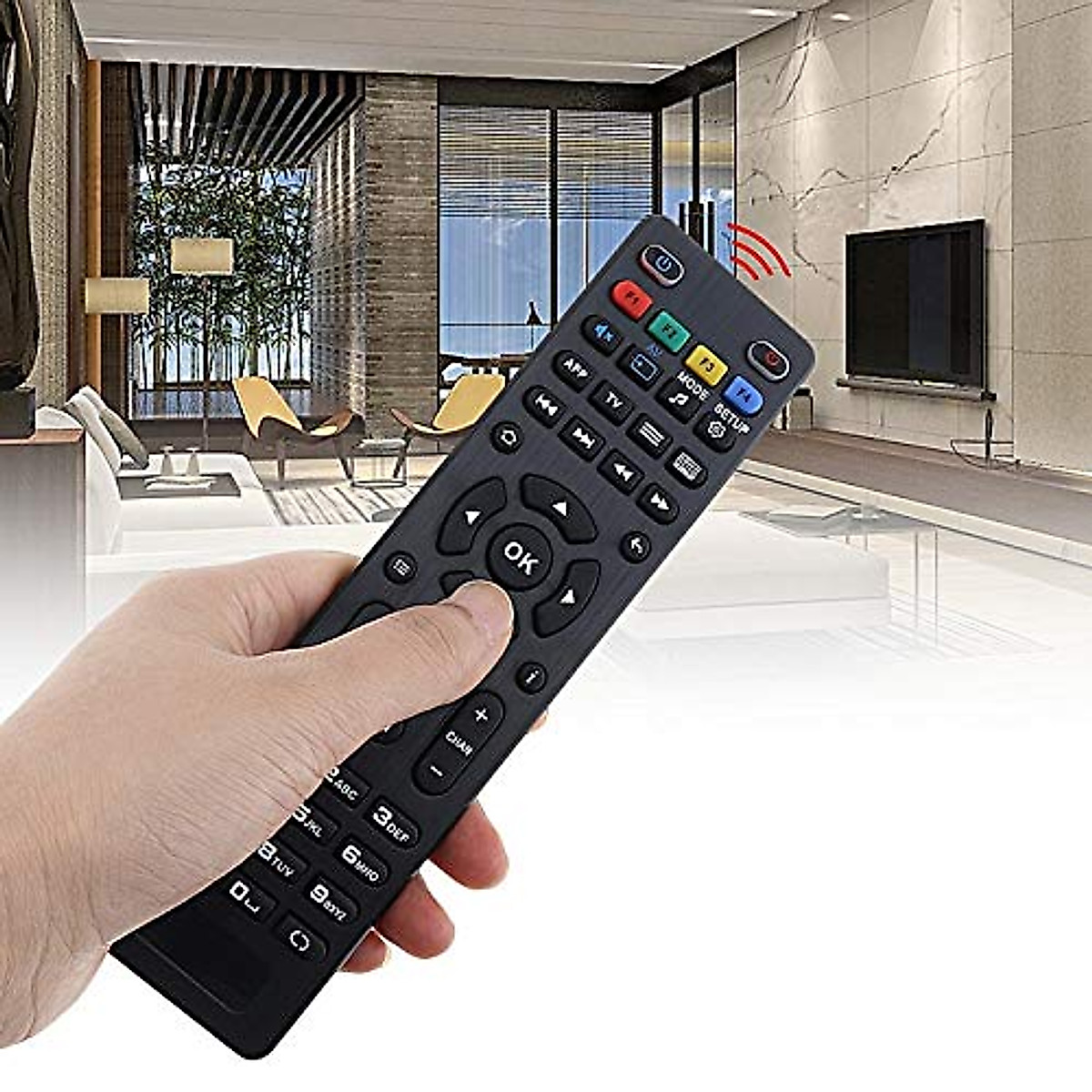 ROTMAKERS Black MAG 254 Original Replacement Remote Control for MAG 254 250 255 265 275 Linux Tv Box OTT IPTV Set Top Box