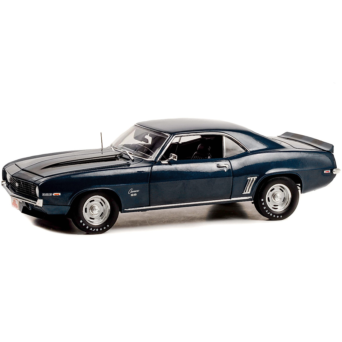 1969 Chevy Camaro SS Dark Blue Metallic with Black Stripes Home Improvement (1991-99) TV Series 1/18 Diecast Model Car by Highway 61 HWY-18039