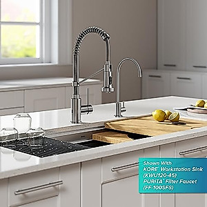 Kraus KSF-1610SFS Bolden Touchless Sensor Commercial Pull-Down Single Handle 18-Inch Kitchen Faucet, Spot Free Stainless Steel