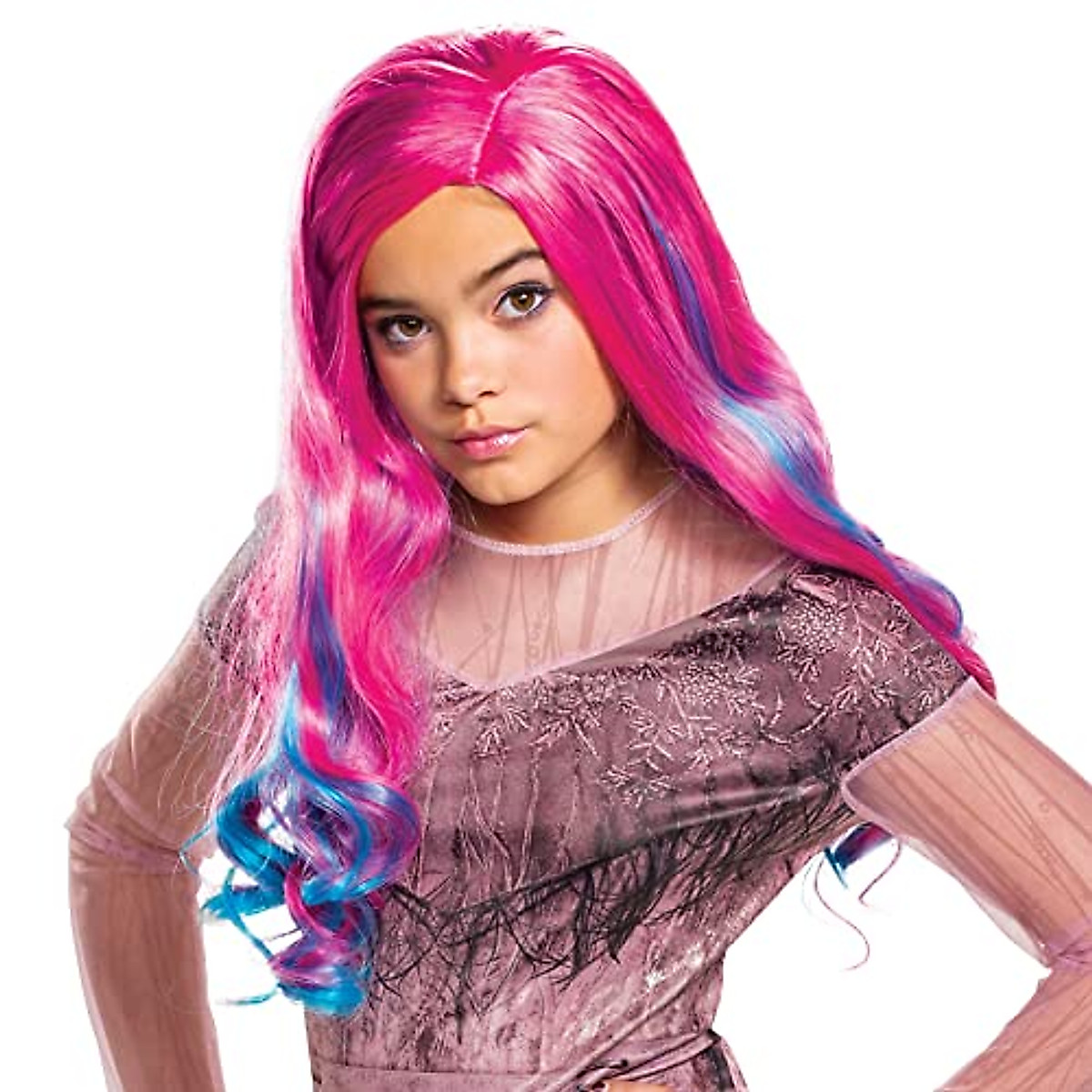 Disguise Audrey Descendants 3 Girls Polypropylene, Wig Standard, pink