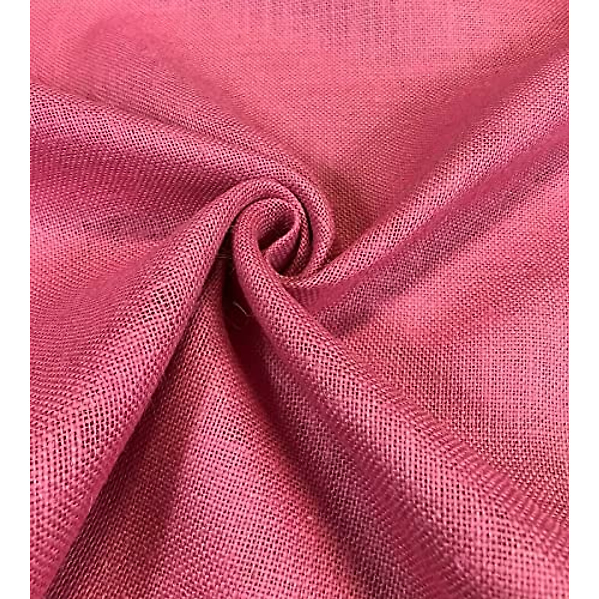 USA Fabric Store Jute Burlap Fabric Rose Pink 58" Wide 11 OZ Premium 100% Upholstery by The Yard