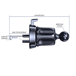 Miracase 3-in-1 Cell Phone Holders for Your Car, Universal Car Phone Holder Mount for Dashboard Air Vent Windshield Compatible with iPhone 15 14 13 12 14 Pro Max Xs XR X, Galaxy Blue