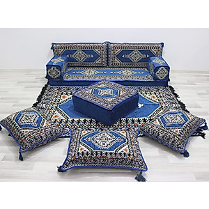 Premium Arabic Sofa Set, Floor Cushions, Seating Cushions, Moroccan Sofas, Arabic Majlis, Living Room Sectionals, Arabic Diwan (Sofa Full Set)