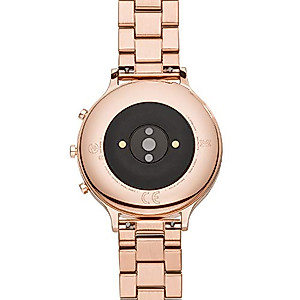 Fossil Women's 42mm Charter Stainless Steel Hybrid HR Smart Watch, Color: Rose Gold Glitz (Model: FTW7012)