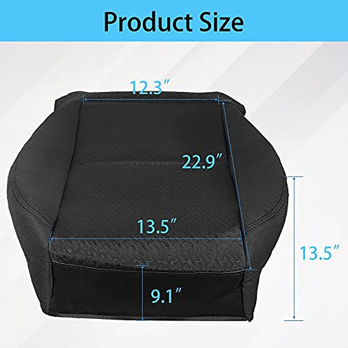 Driver Seat Cover Replacement Cloth for 2010 2011 2012 2013 2014 Chevy Silverado 1500 2500 HD 3500 HD Avalanche Suburban GMC Sierra Yukon XL - Replace 20833416 Front Bottom Cushion Cover Protector