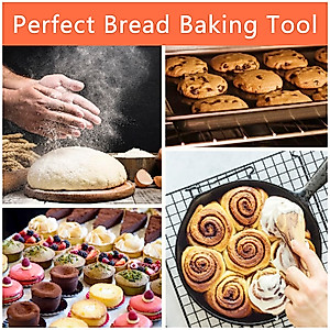 Sourdough Starter Jar Kit 650ml Sourdough Starter Container Glass Sourdough Fermentation Jar Wide Mouth with Cloth Cover Spatula Scraper Thermometer Strip Elastic Band Rubber Band for Home Bakery