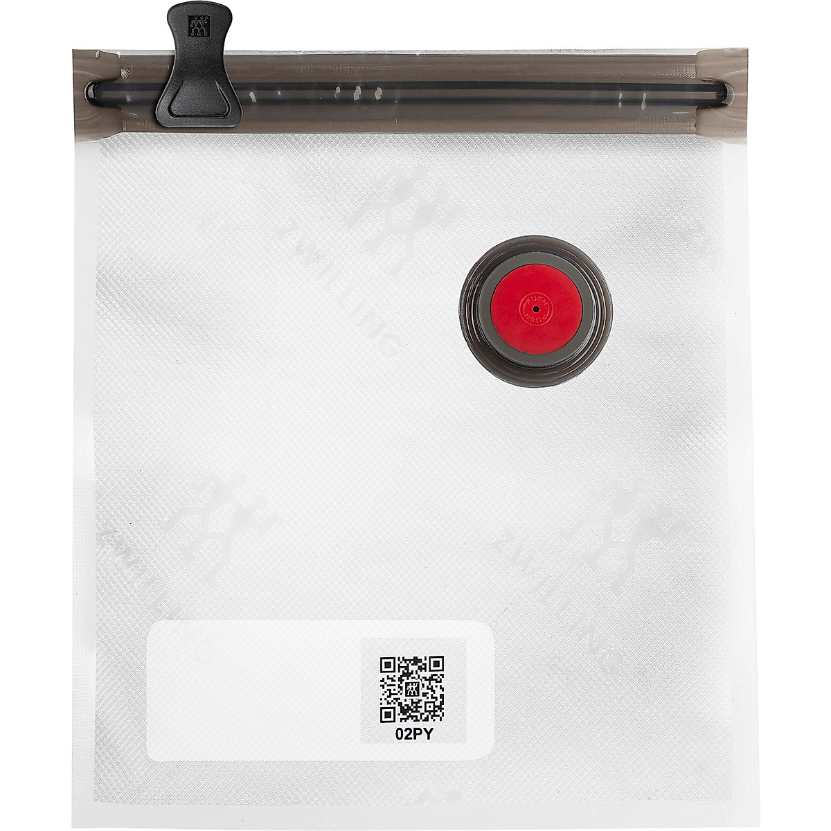 ZWILLING Fresh & Save Set 10-pc Vacuum Sealer Bags for Food, 1/2 Gallon, Reusable Sous Vide Bags, Reusable Food Storage Bags for Meal Prep, Reusable Snack Bags, Dishwasher Safe , Small, Clear