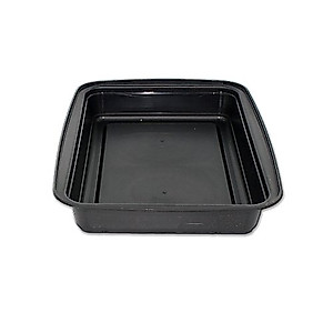 Pactiv NC-989-B 58 Oz. Black Rectangular Container - 150 / CS
