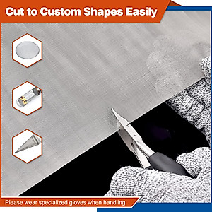 ARRITZ Woven Wire 120 Mesh 304 Stainless Steel for Filter Mesh, Filtration Cloth, 11.81x47.24inch