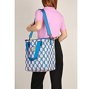 KAVU Takeout Tote XL Insulated Tote Grocery Cooler Bag -Hazy Impressions