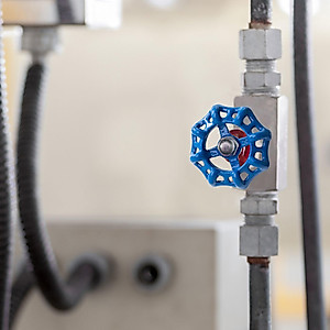 Pndeyo 2pcs Outdoor Faucet Handle Hose Bib Handle, 7x7mm Square Stem Hole Water Spigot Handle, Round Wheel Outside Water Valve Faucet Handle Replacement Parts- Blue