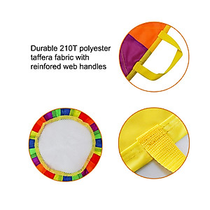 Sonyabecca Play Parachute for Kids Tent Cooperative Team Building Birthday Games (20ft)