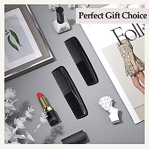 300 Pieces Hair Combs Bulk Styling Comb Set for Women Men Reusable Pocket Small Plastic Comb Fine Dressing Comb for Travel, Hotel, Homeless, Nursing Home, Charity, 5 Inch (Black)