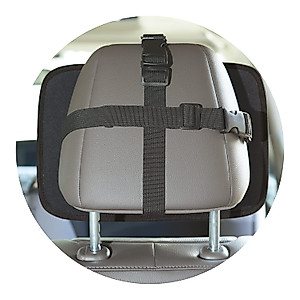 Nuby Shatterproof Rear Facing Backseat Baby Mirror, Grey