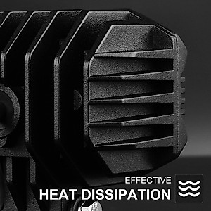 Rigidhorse 4 Inch Led Pod Lights 80W 8000LM 6500K Spot Fog Lights Xenon IP67 Waterproof White Super Bright Driving Light For Truck Boat Tractor ATV UTV 4X4, Pack Of 2