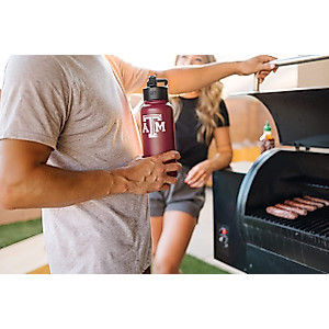 Simple Modern Officially Licensed Collegiate Michigan Wolverines Water Bottle with Straw Lid | Vacuum Insulated Stainless Steel 32oz Thermos | Summit Collection | University of Michigan