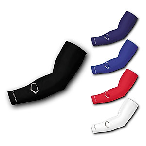 EvoShield Adult Solid Compression Arm Sleeve - Team White, Small/Medium