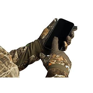 ScentLok Savanna Lightweight Camo Shooter Gloves for Hunting and Outdoor Use (Realtree Edge, Large)