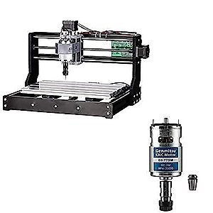 Genmitsu CNC 3018-PRO Router Kit Milling Engraving Machine + GS-775M 20000RPM 775 CNC Spindle Motor with ER11 Collet Set