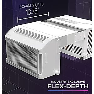 GE Profile ClearView Inverter Window Air Conditioner 12,200 BTU, Inverter Technology, Ultra Quiet for Large Rooms, Full Window View with Easy Installation, Energy-Efficient, 12K Window AC Unit, White