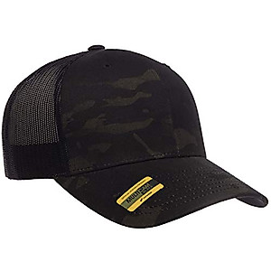 Yupoong YP Classics Retro Trucker Cap, Multicam Black, OS
