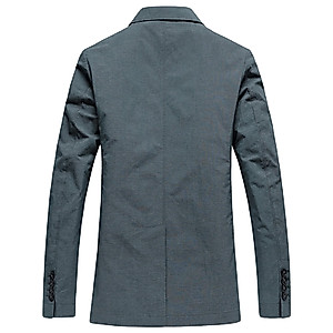 Men's Slim Fit 2 Button Blazer Jacket Classic Fit Casual Daily Sport Coat Notched Collar Lightweight Suit Jackets (Green,X-Large)