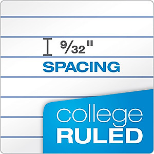 Oxford Spiral Notebooks, 1 Subject, College Ruled Paper, Durable Plastic Cover, 100 Sheets, Divider Pocket, 3 per Pack (10390), Red, Black and Blue