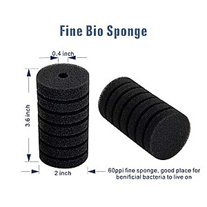 hygger Aquarium Single Sponge Filter for Small Fish Tank 5-15 Gallon