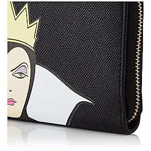 Disney Snow White Evil Queen Zip Around Clutch Purse