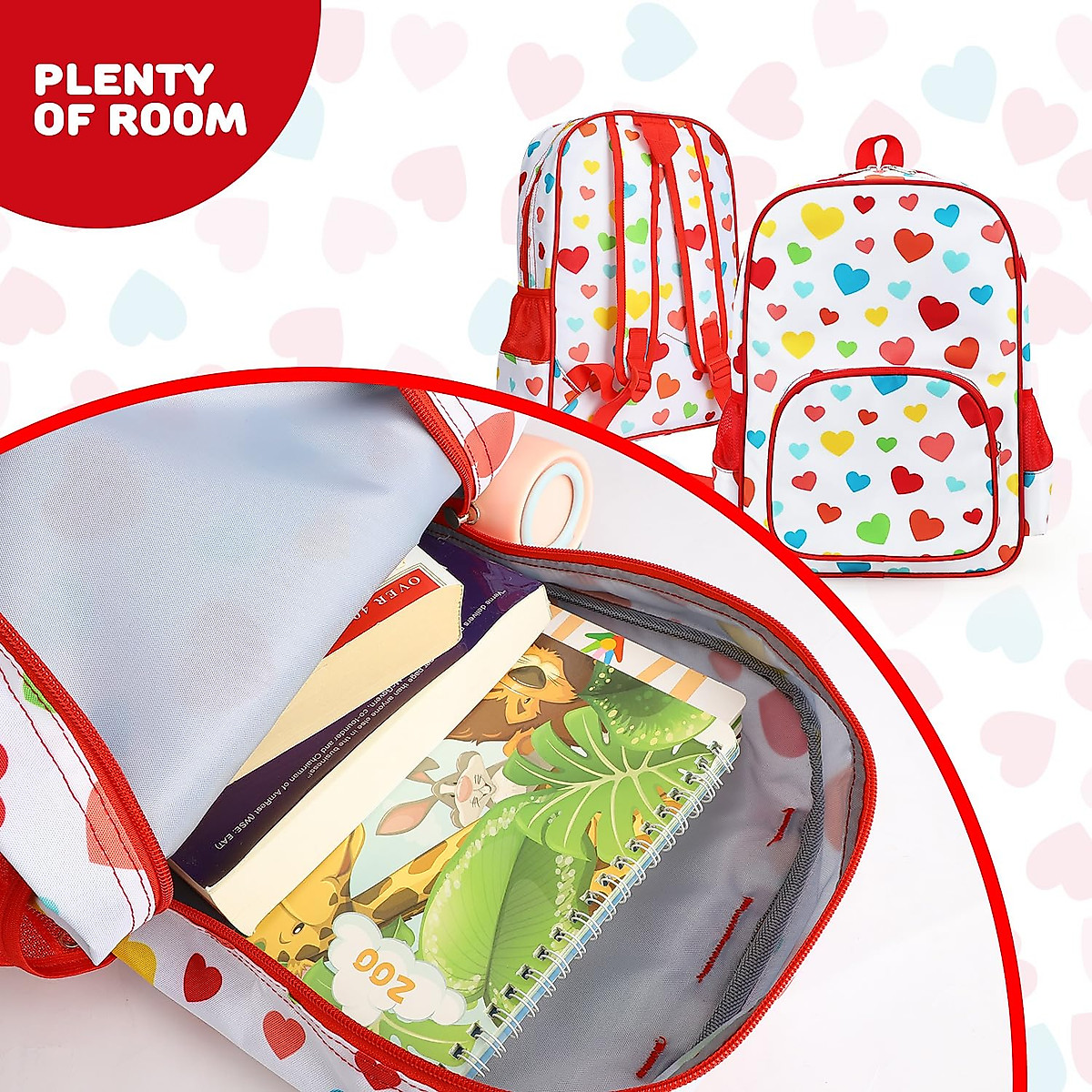 emissary Kids Luggage With Wheels For Girls, 3 Piece Luggage Set, Childrens Luggage For Girls With Wheels, Kids Suitcases With Wheels For Girls, Toddler Suitcase For Girls, Travel Luggage For Kids