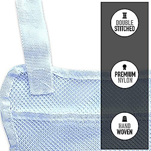 Cruise On Large Mesh Over Door Hanging Organizer 15 Pocket White Cabin Organization Shoe Holder & Cruise Essentials Storage