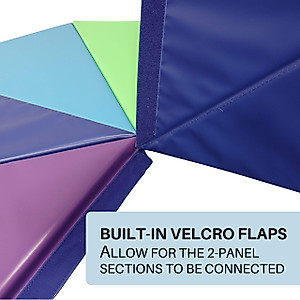 Tumbl Trak Gymnastics 5' Rainbow Pizza Folding Panel Mat