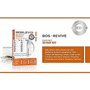 BosleyMD BosRevive KIT for Visible Hair Thinning (Color Safe), Starter Size (30 Days)